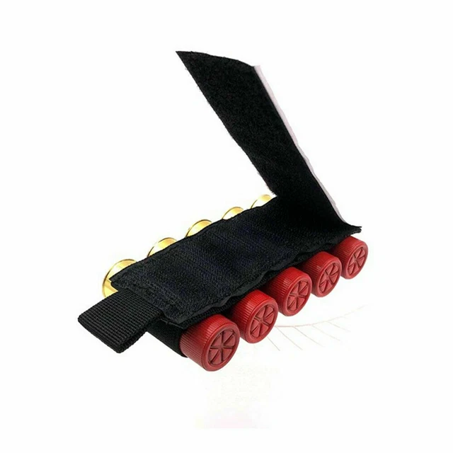 TACTICAL 5 ROUNDS 12/20GA Gauge Shotgun Shell Holder Gun Ammo Cartridge ...