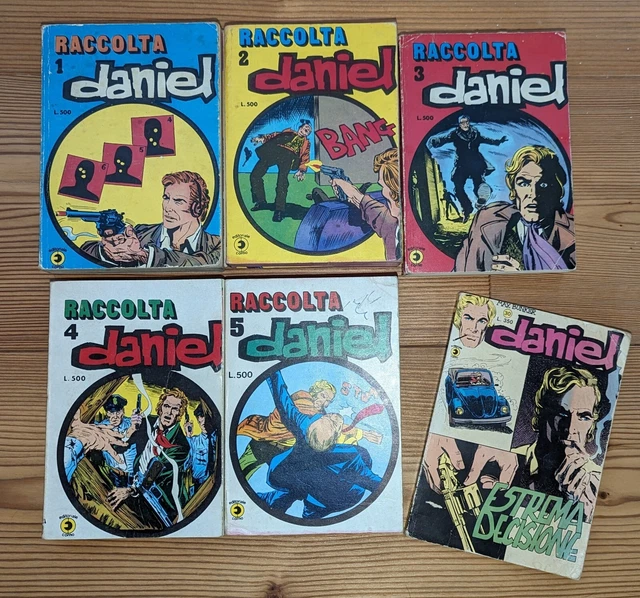 DANIEL - MAX BUNKER -FUMETTI ANNI'70 EDITORIALE CORNO- 5X RACCOLTA (15 ...