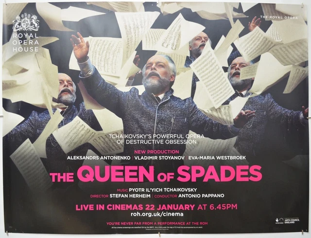 ROYAL OPERA HOUSE LIVE: THE QUEEN OF SPADES (2019) Original Cinema Quad ...