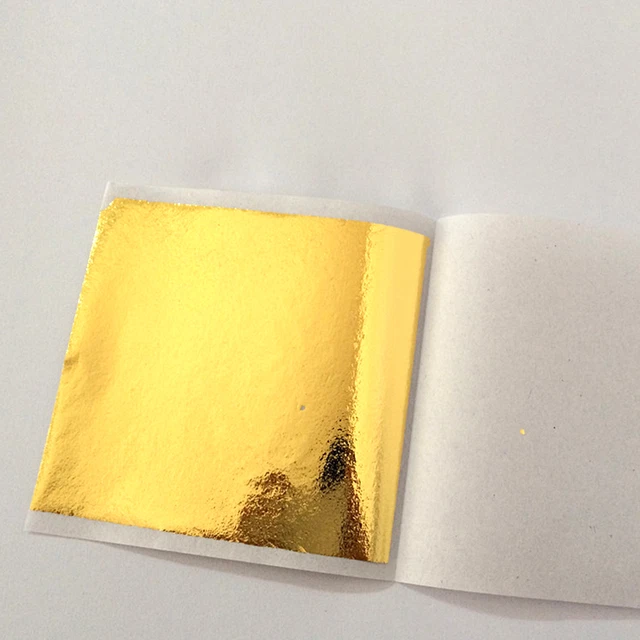 NEW 24K *100 DIY Gold Leaf Sheets. For Art Crafts Design Gilding ...