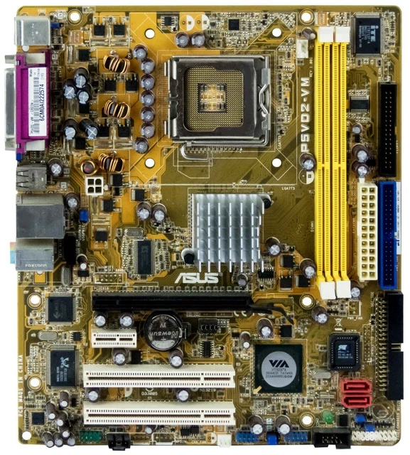 MOTHERBOARD ASUS P5VD2-VM s775 DDR2 Pci-E PCI £85.79 - PicClick UK