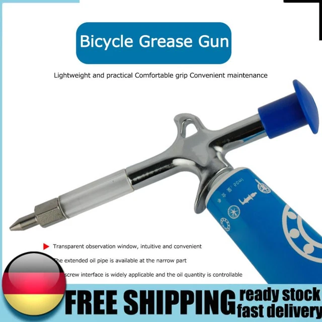 MTB BICYCLE GREASE Gun for 13mm Hose Bicycle Grease Injector Cycling ...