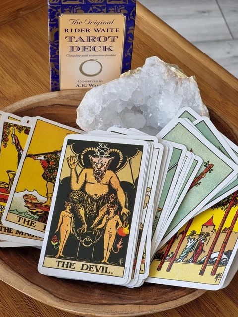 THE ORIGINAL RIDER Waite Tarot Deck Cards-Booklet Included £19.43 ...
