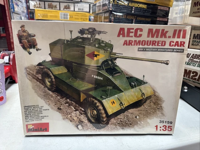 MINIART 1/35 SCALE British AEC Mk.III, Armoured Car, model kit. [still ...