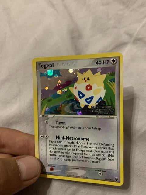 CARTA POKEMON TOGEPI Holo TIMBED 50/109 - EX Team Rocket Returns EUR 30 ...