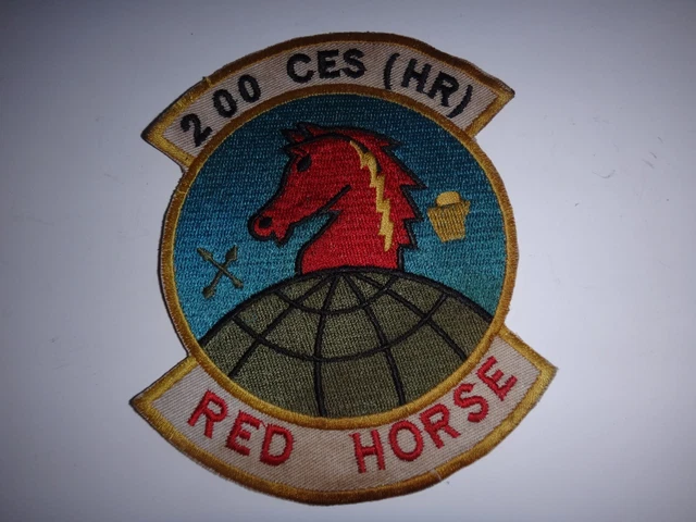 VIETNAM GUERRE PATCH USAF 200th Civil Engineer Escadron ( Lourd ...