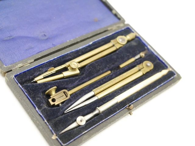 ANTIQUE BRASS DRAFTING Drawing Compass Mathematical Geometry. EUR 74,50 ...