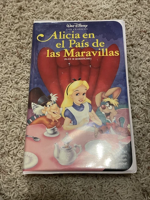 ALICE IN WONDERLAND Vhs SPANISH VERSION Alicia en el Pais de las ...