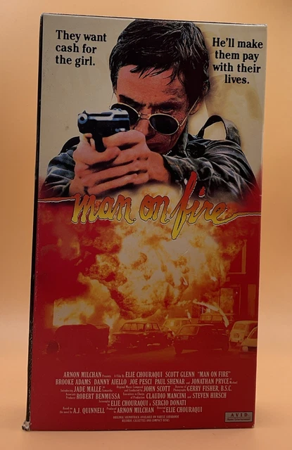 MAN ON FIRE VHS 1987 Scott Glenn Danny Aiello **Buy 2 Get 1 Free** £12. ...