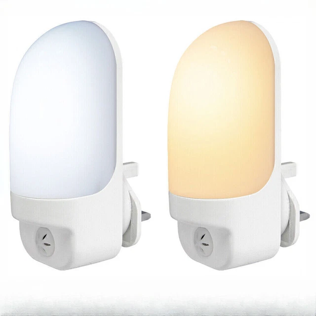 AUTOMATIC LED NIGHT Light Plug in Energy Saving Dusk 2 Dawn Sensor Kids ...