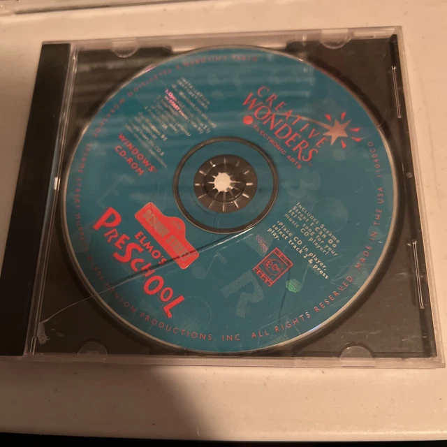 ELMO'S PRESCHOOL SESAME Street PC CD-ROM Learning Educational Kids ...