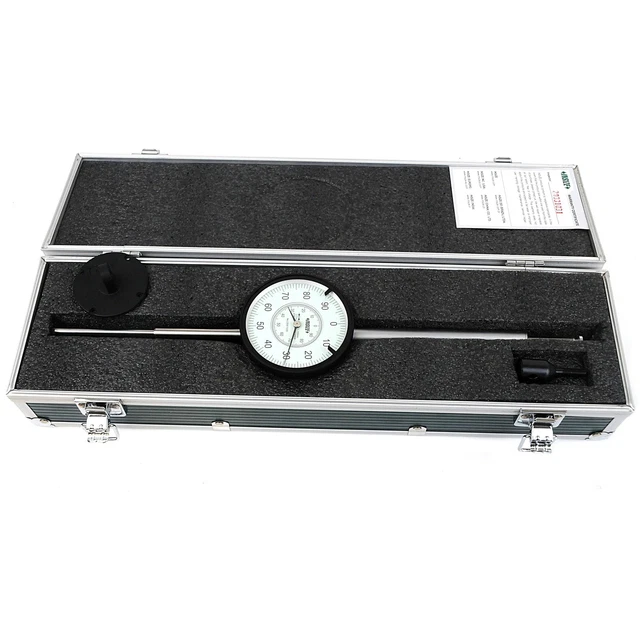 INSIZE METRIC LONG Stroke Dial Indicator 100mm Range Series 2309-100D ...