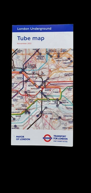 3X LONDON UNDERGROUND TFL Tube Map - NEW November 2022 Current & Latest ...