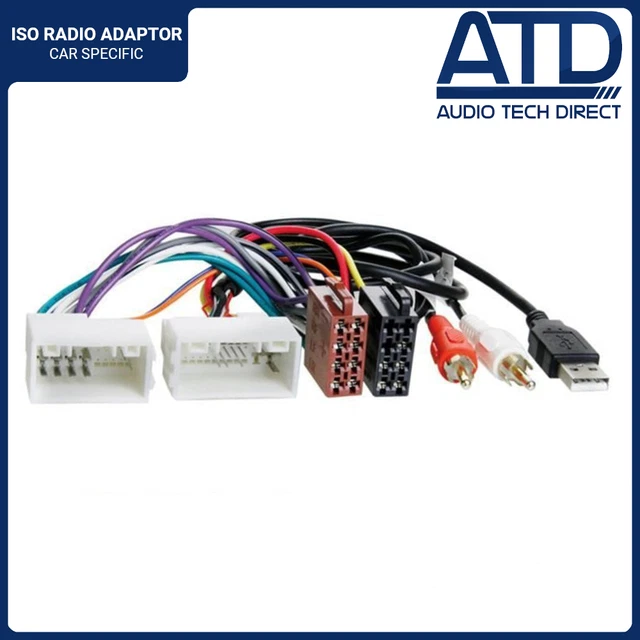 ISO ADAPTER FÜR Hyundai Tucson Iload ix35 Radio Gurt USB Aux ...