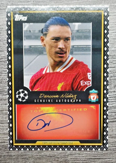 TOPPS MATCH ATTAX 2024/25 - Carta autografa autentica originale Darwin ...