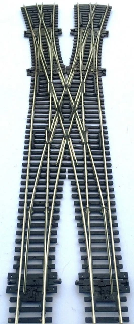 PECO BASED DOUBLE Crossover Scissor Crossing with 2 double slips OO ...