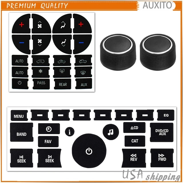 REAR RADIO VOLUME Control A/C Knob+Radio+ Button Climate Control ...
