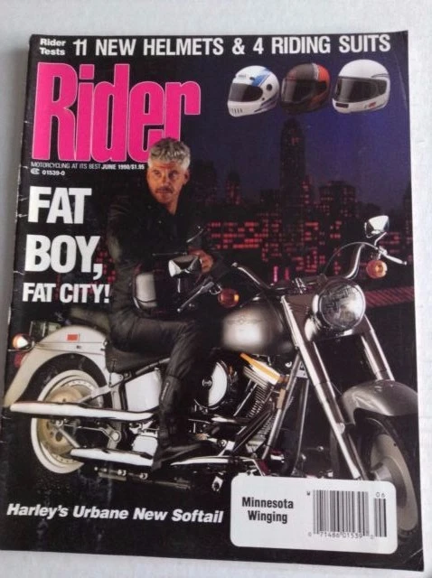 RIDER MAGAZINE HARLEY'S Urbane New Softail June 1990 032017NONRH £11.44 ...