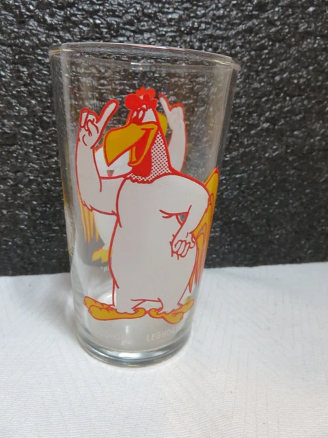VINTAGE TIM HORTONS FOGHORN lEGHORN CANADIAN ISSUE DRINKING GLASS 1978 ...