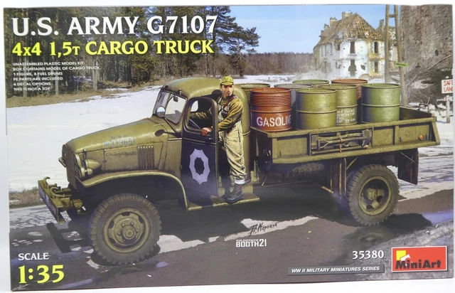 1:35 MINIART MA35380 U.S. Army G7107 4x4 1,5t Cargo Truck EUR 34,00 ...