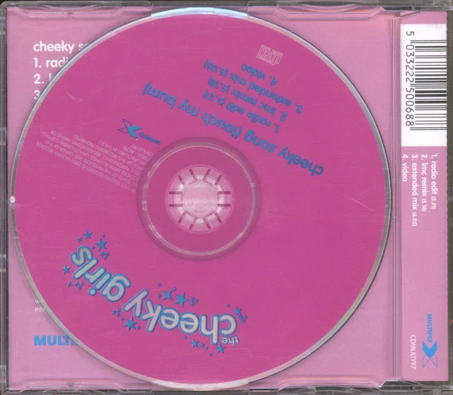 CHEEKY GIRLS CHEEKY Song (Touch My Bum) CD UK Multiply 2002 enhanced CD ...