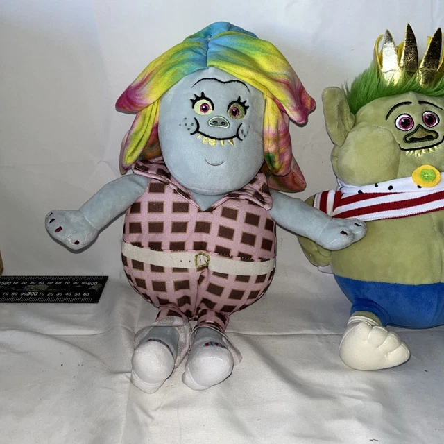 DREAMWORKS TROLLS WORLD Tour King Gristle Jr 12" and lady sparkles ...