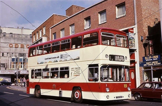 BUS PHOTO SOUTHAMPTON City Photograph Leyland Atlantean 125 Picture ...