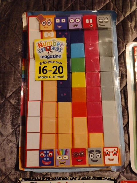 CBEEBIES NUMBER BLOCKS Collection with Alphablocks and Magnets Bundle £ ...