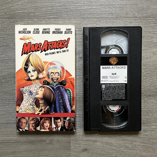 MARS ATTACKS (VHS, 1997, Warner Brothers Century Collection) £7.13 ...