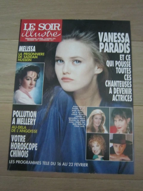 COUPURE PRESSE CLIPPING Vanessa Paradis le soir illustré dalida lio ...