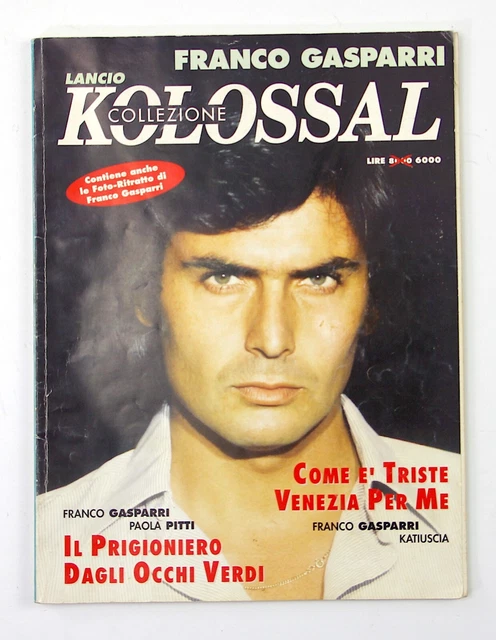 KOLOSSAL FRANCO GASPARRI Prigioniero dagli Occhi Verdi Fotoromanzo ...