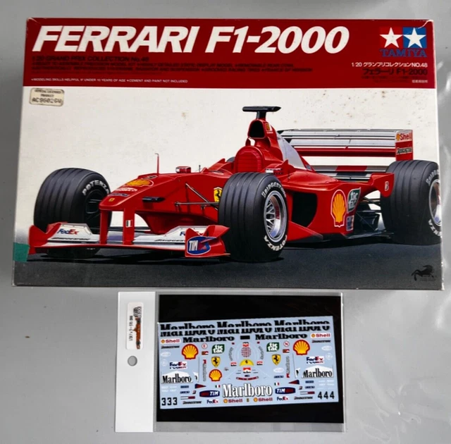 TAMIYA 1/20 FERRARI F2000 Item20048 with NEW DECALS EUR 86,04 - PicClick FR