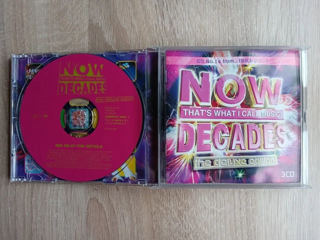 NOW THATS WHAT I CALL MUSIC DECADES-inc WHAM, FGTH, UB40, PRODIGY ...