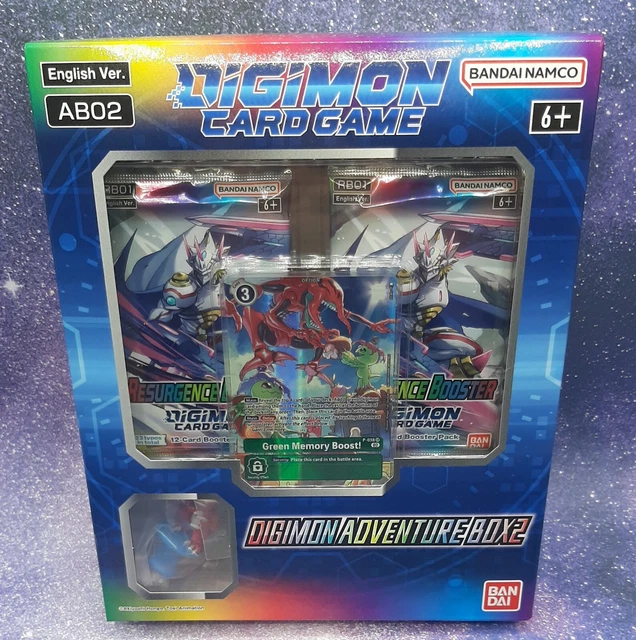 SEALED DIGIMON TCG Digimon Adventure Box 2 Tyrannomon AB02 Green Memory ...
