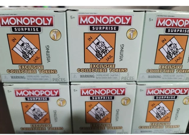 NEW MONOPOLY SURPRISE Exclusive Collectible Tokens 6 Blind Boxes LOT 6 ...