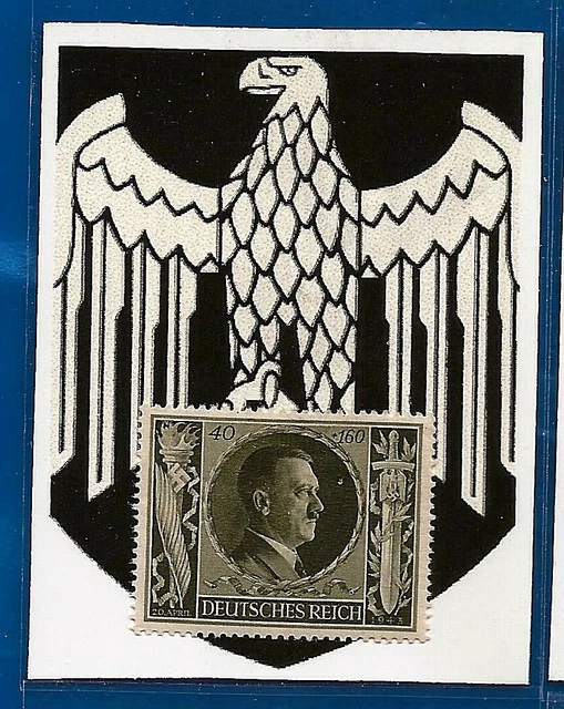 1943 ALLEMAGNE NAZIE 3ème Troisième Reich Hitler timbre d'anniversaire ... 1943 ALLEMAGNE NAZIE 3ème Troisième Reich Hitler timbre d'anniversaire ...