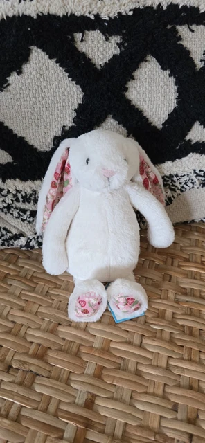 JELLYCAT SMALL BLOSSOM Cream Berry Bunny £21.52 - PicClick UK