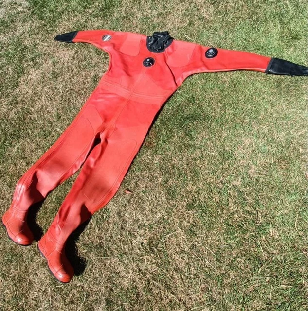 RARE THOR 1600 rubber drysuit - commercial scuba diving suit Hunter ...