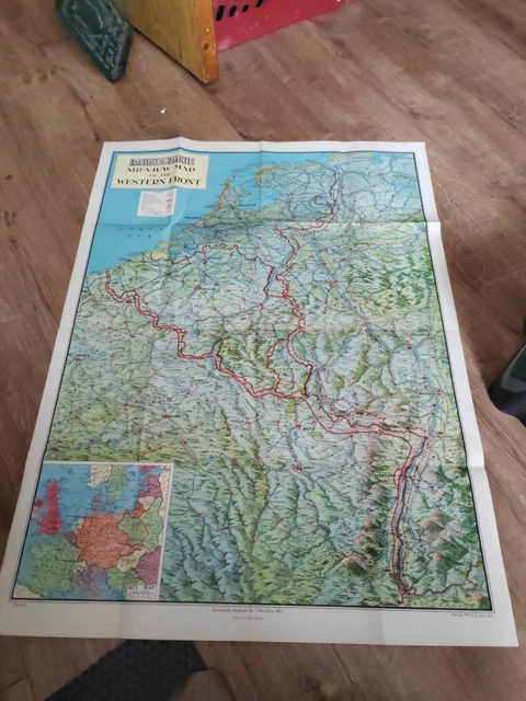 WORLD WAR II WESTERN FRONT MAP - Daily Mail Air-View Map of the Western ...