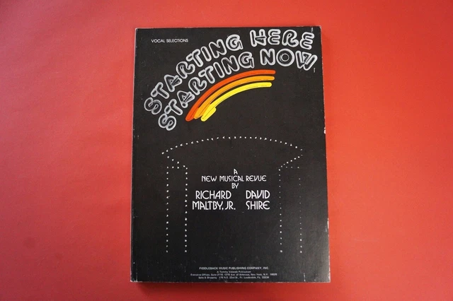 STARTING HERE STARTING now.Songbook sheet music.Piano Vocal Guitar PVG ...