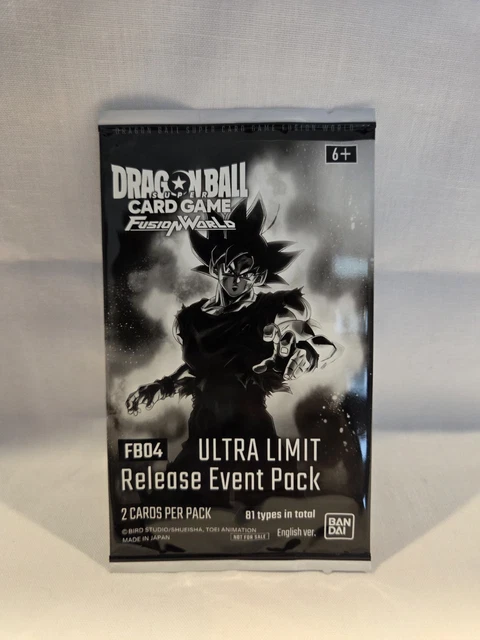 DRAGON BALL SUPER FB04 Ultra Limit Release Event Pack Fusion World $3. ...