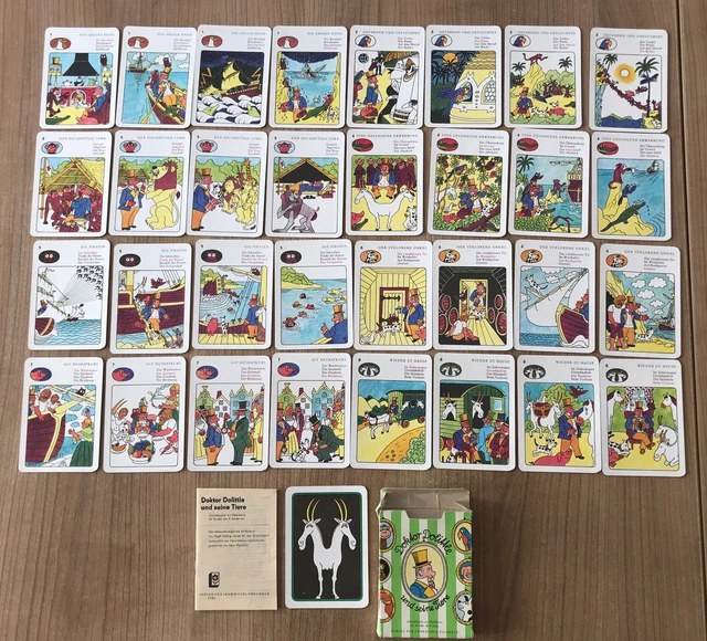 GDR CARD GAME Doctor Dolittle and his animals 1982 Harri Parschau comic ...