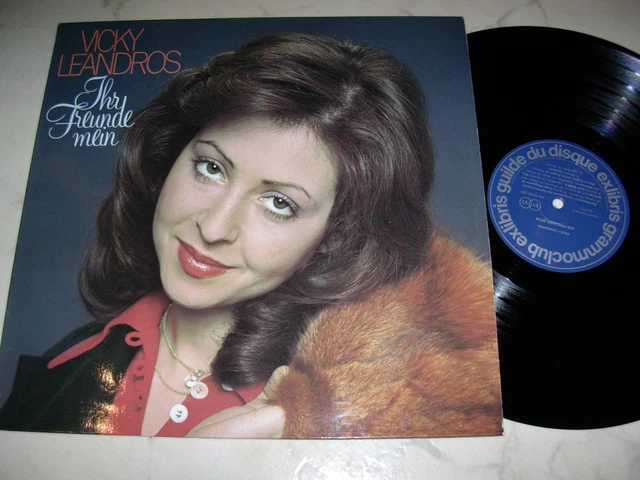 VICKY LEANDROS VOTRE Amie Mon * RARE EX LIBRIS ÉTIQUETTE * Suisse * NM ...