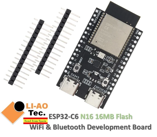 ESP32-C6 DUAL TYPE-C Development Board ESP32 WiFi+Bluetooth N16 16MB Flash EUR 10,32 - PicClick FR