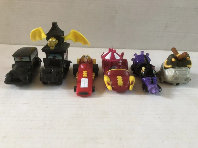 VINTAGE HANNA BARBERA WACKY RACES meal premium toy LOT OF 6 Burger King ...
