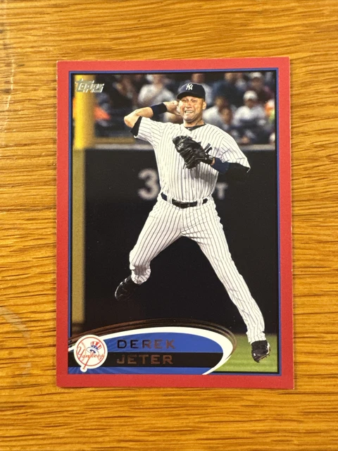 2012 TOPPS RED DEREK JETER Border Parallel #30 SP Yankees de New York ...