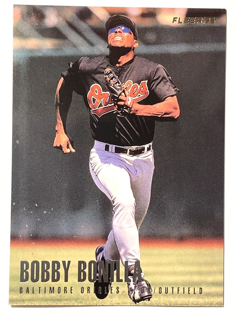 CARTE DE BASEBALL Fleer BOBBY BONILLA Baltimore Orioles, Pirates, Mets ...