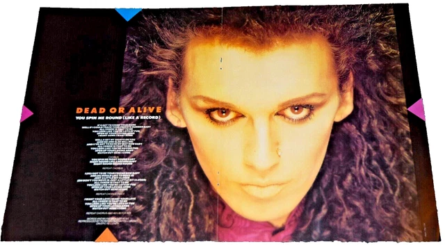 DEAD OR ALIVE band you spin me round large A3 ORIGINAL glossy rare ART ...