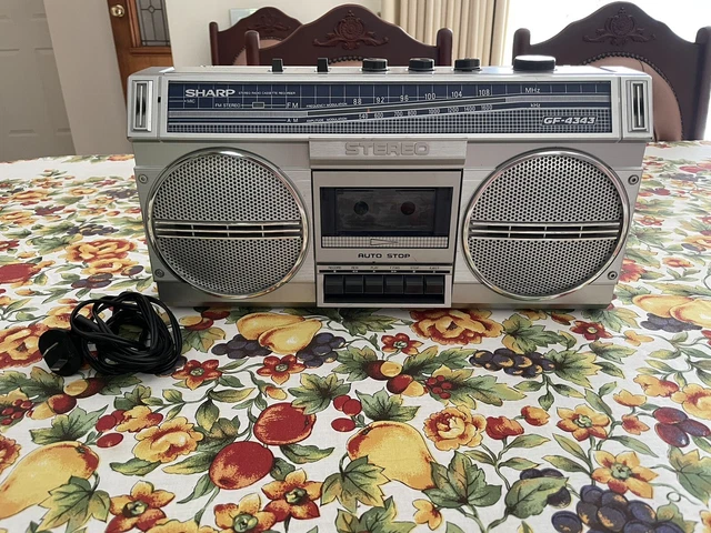 VINTAGE SHARP GF4343 Portable Radio Cassette Recorder Boombox Ghettoblaster EUR 45,30 - PicClick FR