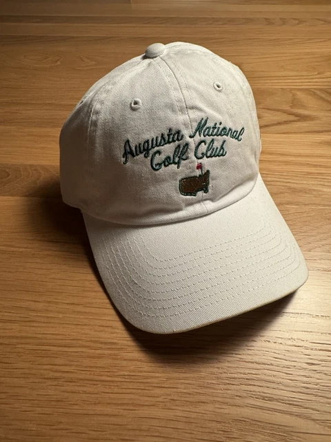 RARE NEW MASTERS Augusta National Golf Club Adjustable Hat Cap White ...